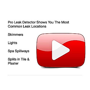 Epoxybond Atlas Pool Leak Detection Kit - Swimming Pool Leak Dye (Blue) Syringe & 8oz Refill Bottle - White Putty Epoxy Sealer + Valuable Instructional Step-by-Step DIY Videos