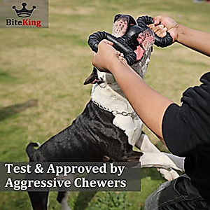 BiteKing Natural Rubber Dog Toys for Large Aggressive Chewers - Tough Tug War Dog Toy for Medium Large Dogs Tooth Clean