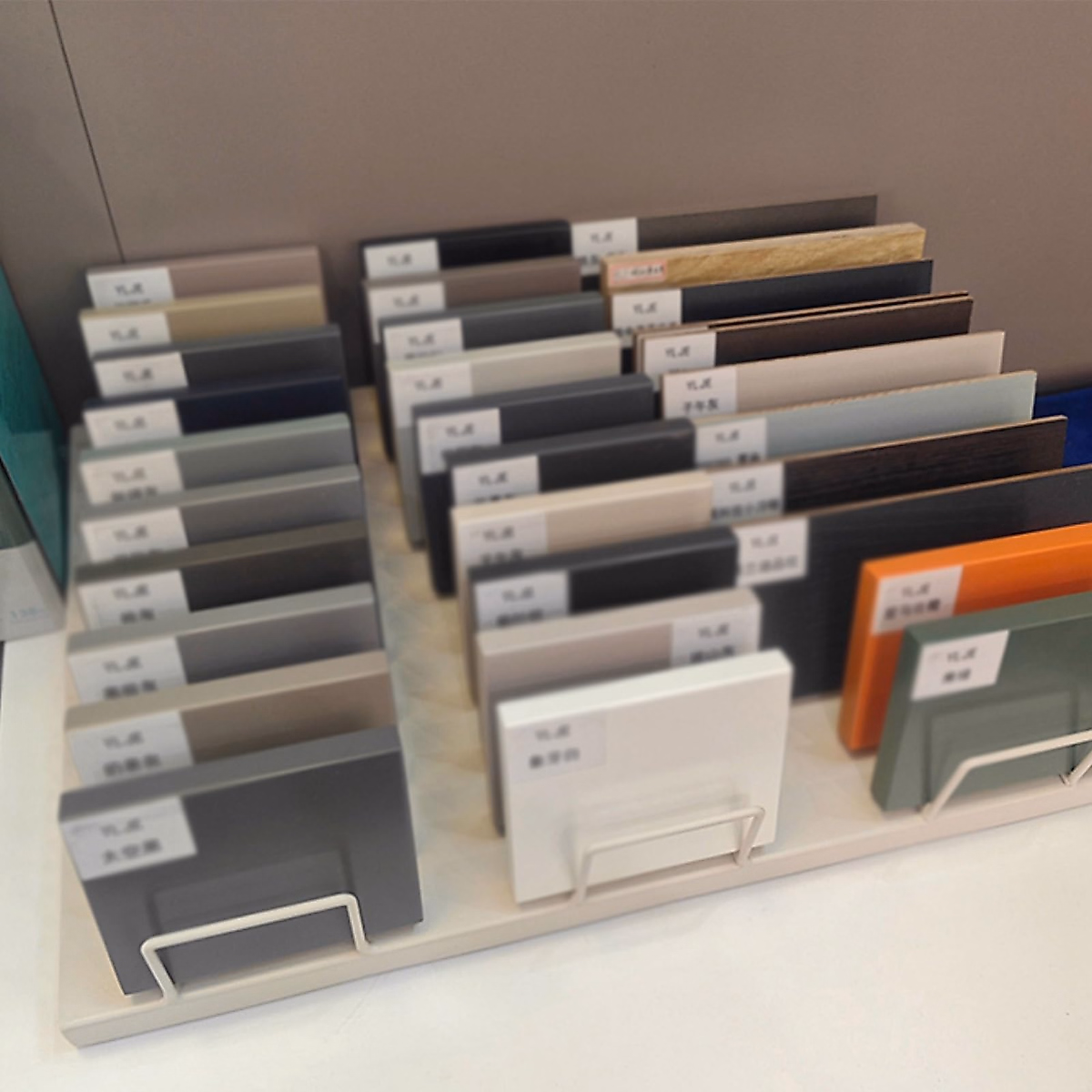 BXKCFYBSQ Commercial Floor Tile Sample Storage Rack, Plate Display Tile Sample Storage Rack, Strong Load-bearing Large Ceramic Sample Rack for Craft Display