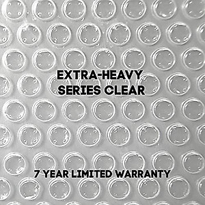 Harris C.R.S. Heat Retention Solar Covers for Above Ground Swimming Pools | Retain Sun/Solar Heat by Lowering Your Evaporation Rate Up to 75% | (18' Round, Heavy Series Blue)