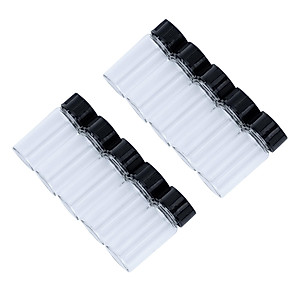 Newzoll 5 ml Clear Glass Bottles for Essential Oils, Chemistry Lab Chemicals, Colognes & Perfumes (10 Pieces)