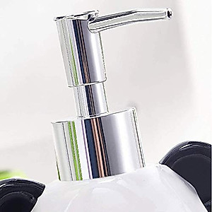 Liquid Hand Soap Dispenser for Bathroom Lovely Panda and Bamboo Bathroom Accessories Set of 5 Pcs Children's Bathroom Accessories Set Tumbler, Tooth Brush Holder and Soap Dispenser Premium Kitchen Soa