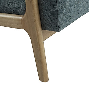 Solid Wood Chair, Chairs Living Room Accent Seating Armchair Teal Comfy Modern Home Furniture 32.75" L X 27.50" W X 29" H