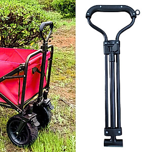 Milageto Pull Handle Spare Replacement for Collapsible Wagon Cart Outdoor Garden Attachment Park