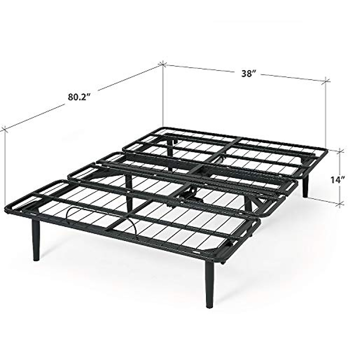 ZINUS Smart Adjust(TM) Metal Adjustable Bed Frame, Mattress Foundation with Remote, Head and Foot Incline, Ergonomic Positioning for Better Health and Relaxation, Easy Tool-free Assembly, Twin XL