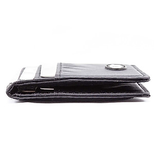 Big Skinny New Yorker Leather ID Slim Wallet, Holds Up to 24 Cards, Lightweight,Slim, Black