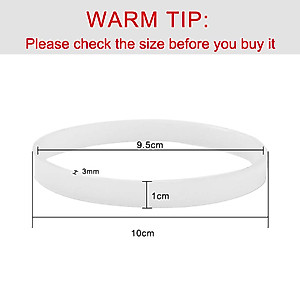 4 Pack Rubber Gaskets Replacement Seal White O-Ring for Ninja Blender Replacement for Ninja Auto-iQ Pro Extractor BL456-30 BL480 BL681A BL682 BL640 CT680(3.94 inch/10 cm Gaskets,Hushtong)