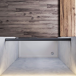 SUNNY SHOWER Glass Door Semi Frameless Sliding Glass Shower Door, 1/4&quot; Clear Glass Doors for Bathroom, Black Finish 58.5-60 in.W x 72 in.H