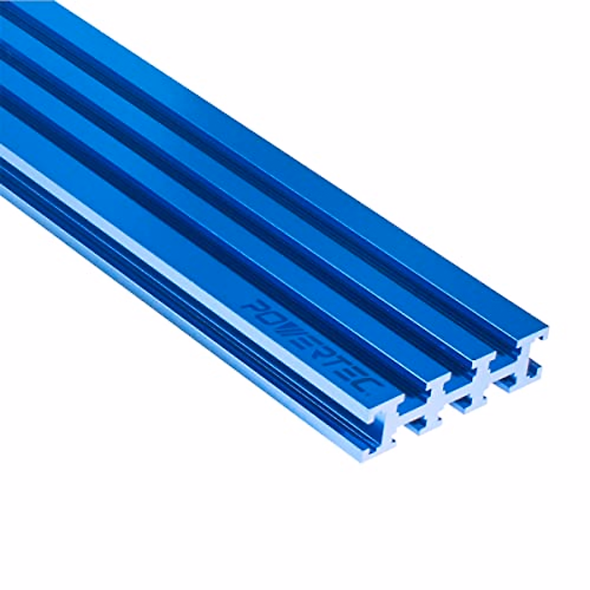 POWERTEC 71223 Multi T-Tracks | 36” Long - 3” High | Universal T Track Aluminum Extrusion For Woodworking