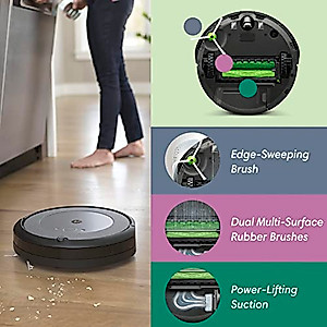 iRobot Roomba i3+ EVO (3550) Self-Emptying Robot Vacuum – Now Clean By Room With Smart Mapping, Empties Itself For Up To 60 Days, Works With Alexa, Ideal For Pet Hair, Carpets​