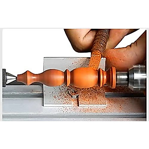 Mini Lathe Beads Polisher Machine DIY Machining for Table Woodworking Power Wood Tool Lathe Set Grinding (Black)