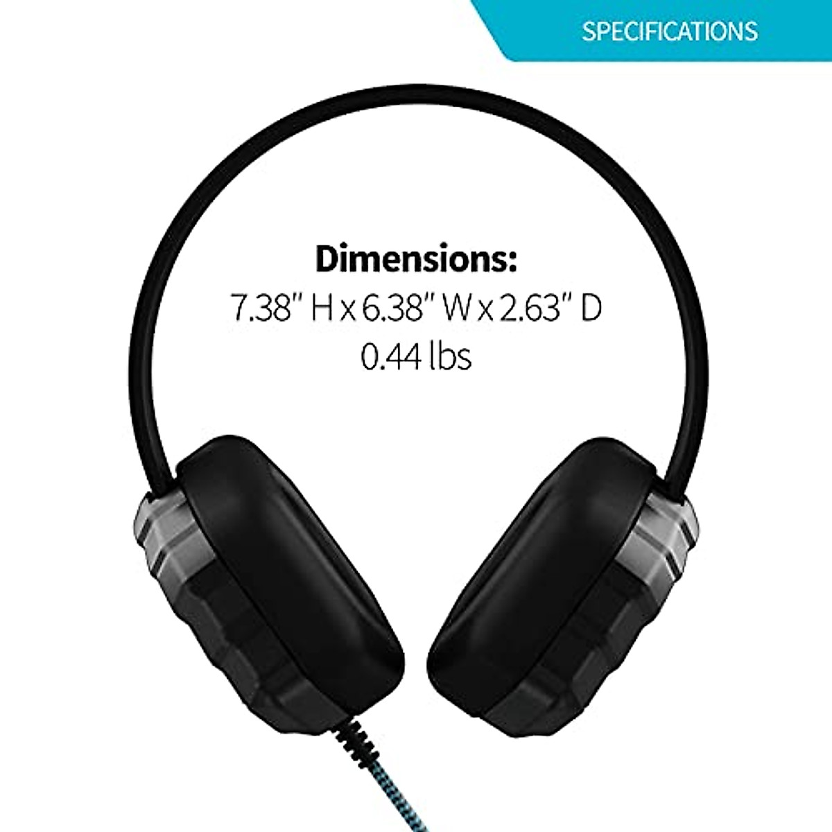 Gumdrop DropTech B1 Over-Ear Headphone. Designed for K-12 Students, Teachers and Classrooms – Drop Tested, Rugged and Reliable for an Enhanced Educational Learning Experience. Color – Black