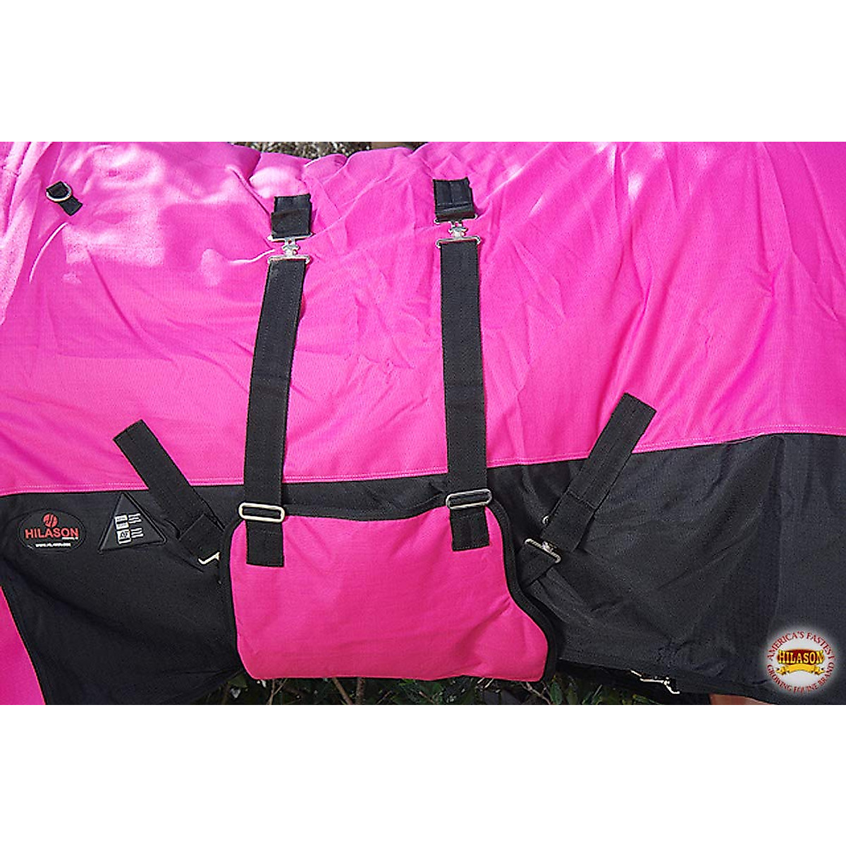 HILASON 1200D Waterproof Winter Horse Blanket Neck Cover Belly Wrap | Horse Blanket | Horse Turnout Blanket | Horse Blankets for Winter | Waterproof Turnout Blankets for Horses 80 in