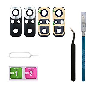 LNONLS 2 Pack Back Rear Camera Glass Lens Cover Replacement for Xiaomi Redmi Note 10 Pro Max 4G with Adhesive and Repair Toolkit (Note10 Pro/Pro Max 4G)