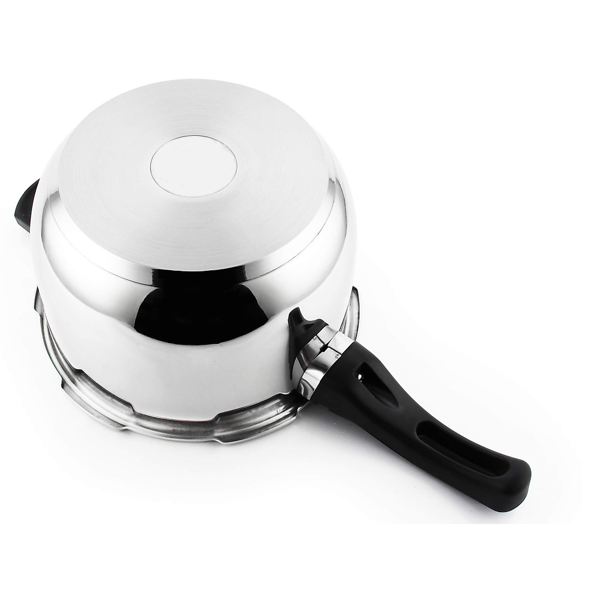 Super Quality Stainless Steel 304 Pressure Cooker, Six Over-pressure Safety Systems, Silver Color, One Extra Rubber Gasket, Gift Box, Mirror Polish, Three Layer Compound Bottom (13.4 QT (Dia 34 cm))