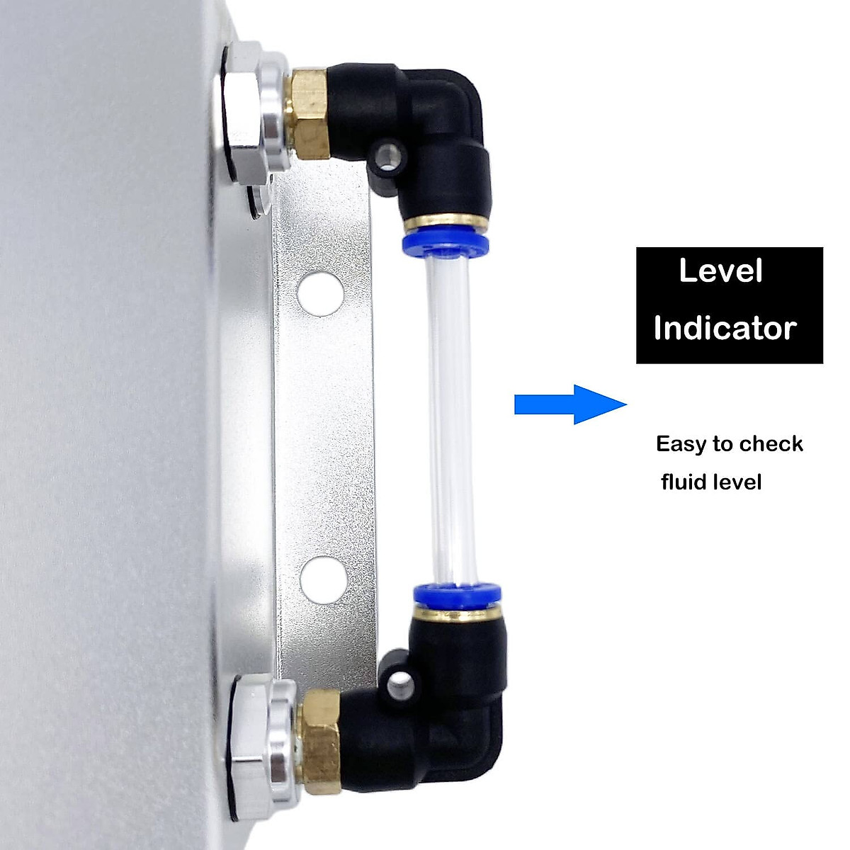 Peopop 1L Universal Aluminum Radiator Coolant Overflow Expansion Tank Recovery Water Tank Reservoir (Silver)