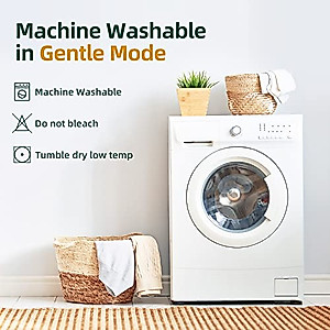 HARNY Bamboo Mattress Topper Queen Size, Cooling Breathable Extra Thick Mattress Pad Cover for Back Pain Relief Down Alternative Overfilled Plush Pillow Top with 8-21 Inch Deep Pocket