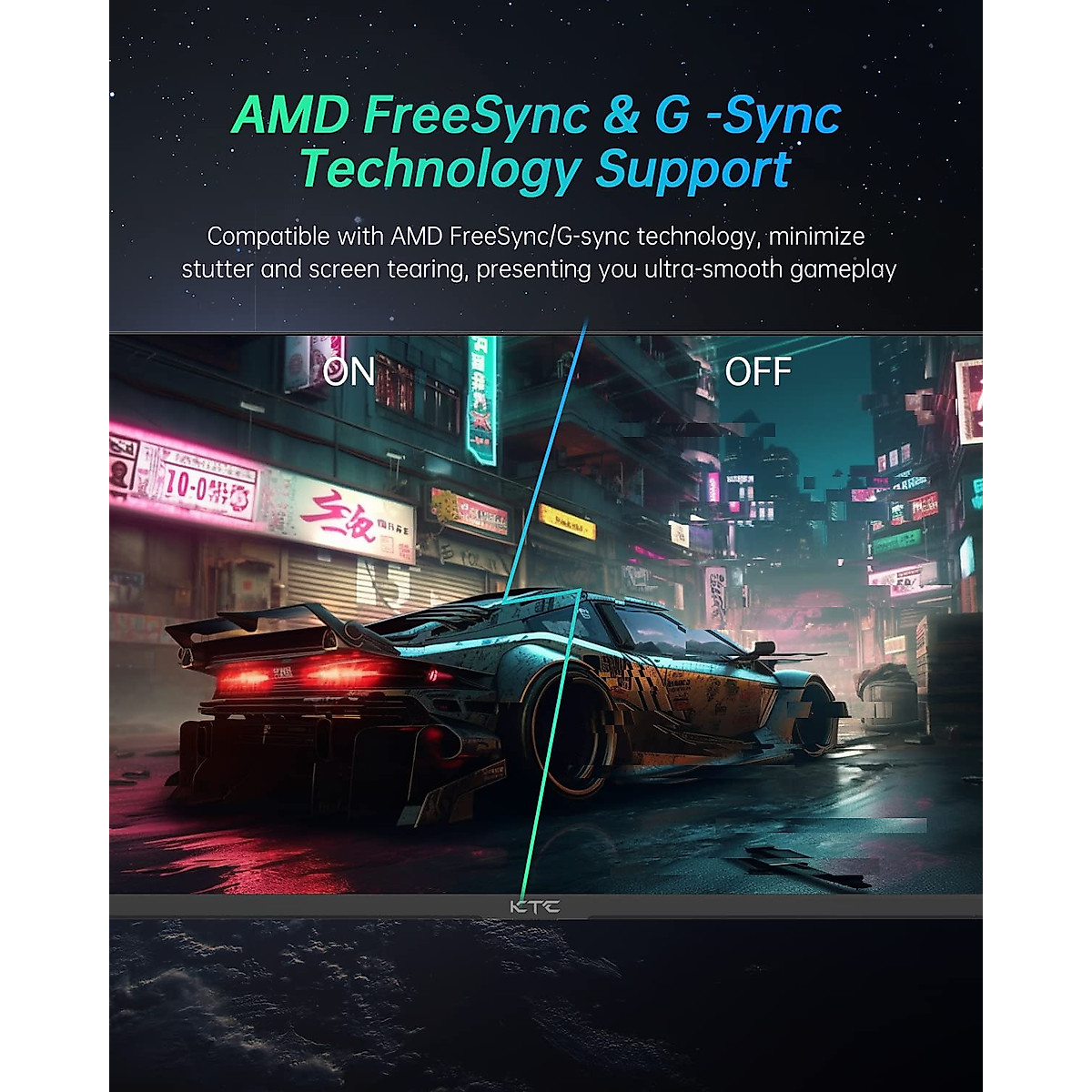 KTC 23.8/24 Inch Gaming Monitor 1080p 165Hz 144Hz Monitor, 1ms MPRT Fast IPS Monitor, HDR10, 125% SRGB, 300nits, HDMI/DP, Eyecare, Adjustable & Mountable, Vesa Support, Tilt, Computer Monitor