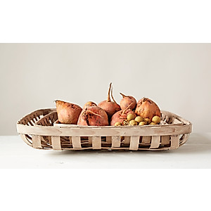 Creative Co-Op DA8528 Set of 3 Square Reproduction Tobacco Baskets