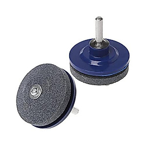 Eaarliyam Lawnmower Blade Sharpener, 1Pc (Bule) Garden Lawn Mower Grinder Wheel Stone Sharpener, for Power Drill Hand Drill Drill Repair Kit