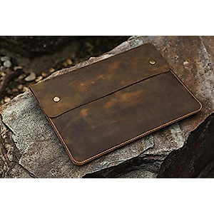 Vintage retro leather new macbook pro 14 15 16 inch sleeve case/macbook air leather bag cover MAC05SF-B