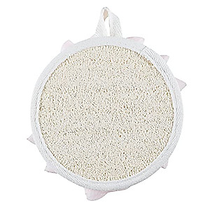 EcoTools EcoPouf Dual Cleansing Pad, Gentle Cleansing Body Scrubber, Exfoliating for Shower & Bath, Pink, 4 Count