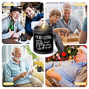 Birthday Gifts for Dad Men from Daughter Son Unique Gifts for Boyfriend Relaxing Gifts for Daddy Unique Scented Candle Gifts for Dad Men Him from Wife