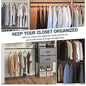 Hanging Closet Rod, Black Adjustable Width and Height 15 to 40 Inch Organizer for Hanging Clothes, Space-Saving Closet Garment Organizer Rack, Closet Extender Hanging Rod, Tension Clothes Hanging