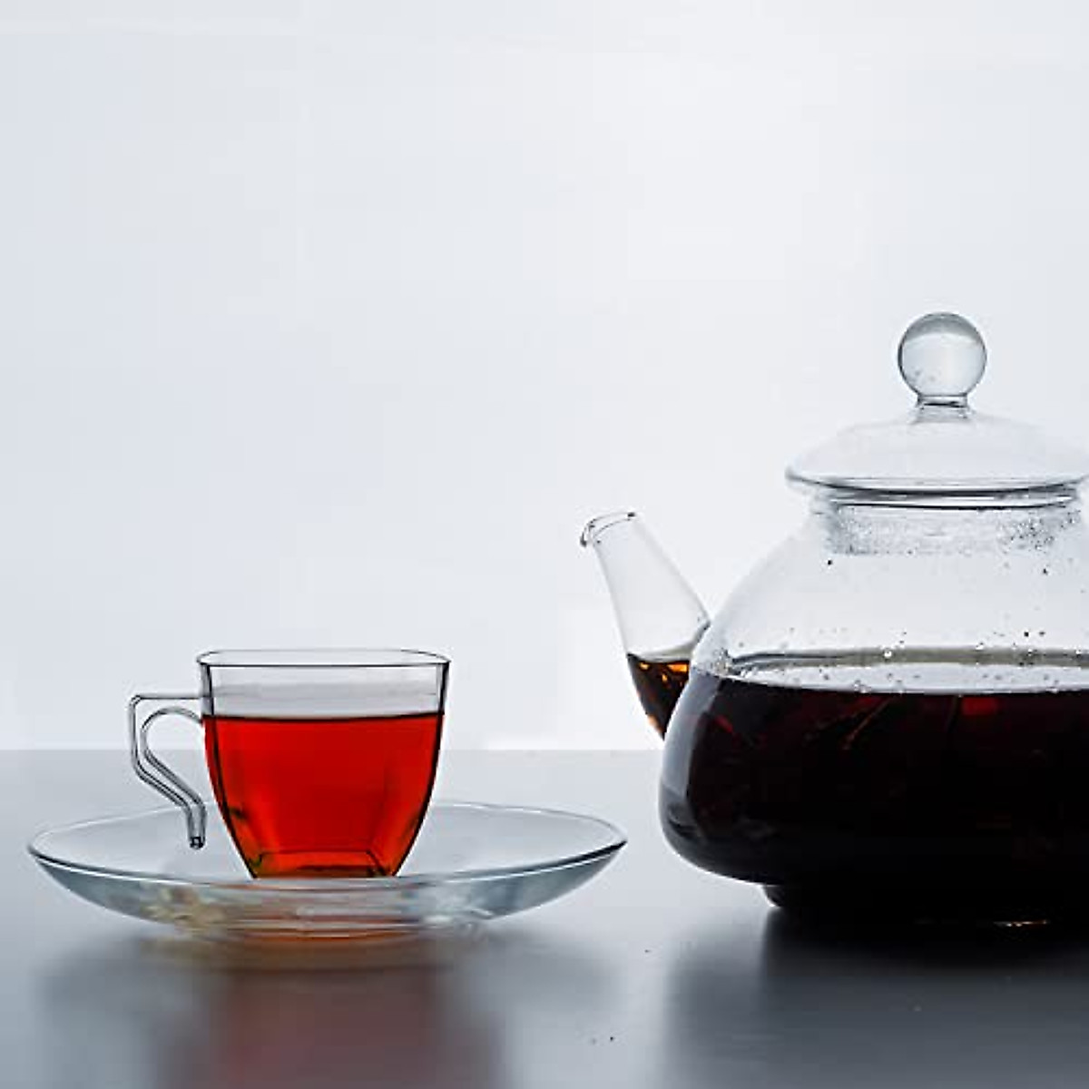 Disposable Coffee Cups - 240 Pcs Plastic Tea Cups - 2 oz Hard Plastic Clear Coffee Mugs - Drinking Tumblers - Bulk Tea Party Glass Set for Wedding, Christmas, Birthday Parties & All Occasions