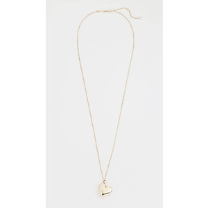 Zoe Chicco Women's 14k Gold Heart Locket Necklace, Yellow, One Size