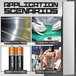 Gisafai 2 Pcs Pure Nickel Sheet 0.08 x 1 x 6 Inches Nickel Anode for Nickel Plating 99.6% Purity Purity Nickel Plate Nickel Strip Sheets for DIY Nickel Electroplating Kit