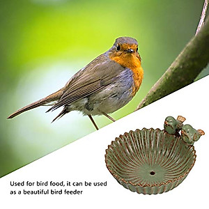 Cabilock Ceramics Succulent Pot Bird Cactus Planter Bird Feeder Serving Tray Container Bonsai Planters Flower Pot for Home Office Table Desk