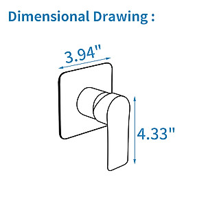 Shower Valves Wall Mount Shower Faucet Rough-In Valve Bathroom Trim Kit Single Handle Tub Shower Valve Mixer Brushed Gold
