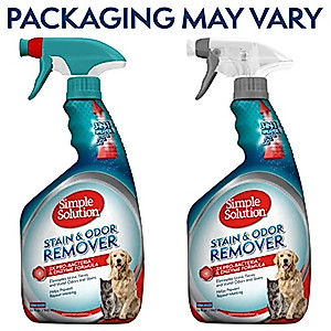 Simple Solution Pet Stain and Odor Remover | Enzymatic Cleaner with 2X Pro-Bacteria Cleaning Power | 32 Ounces