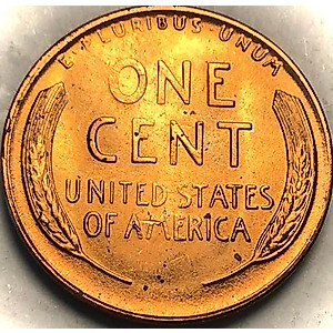 1955 S Lincoln Wheat Cent Red BU Penny Seller Mint State
