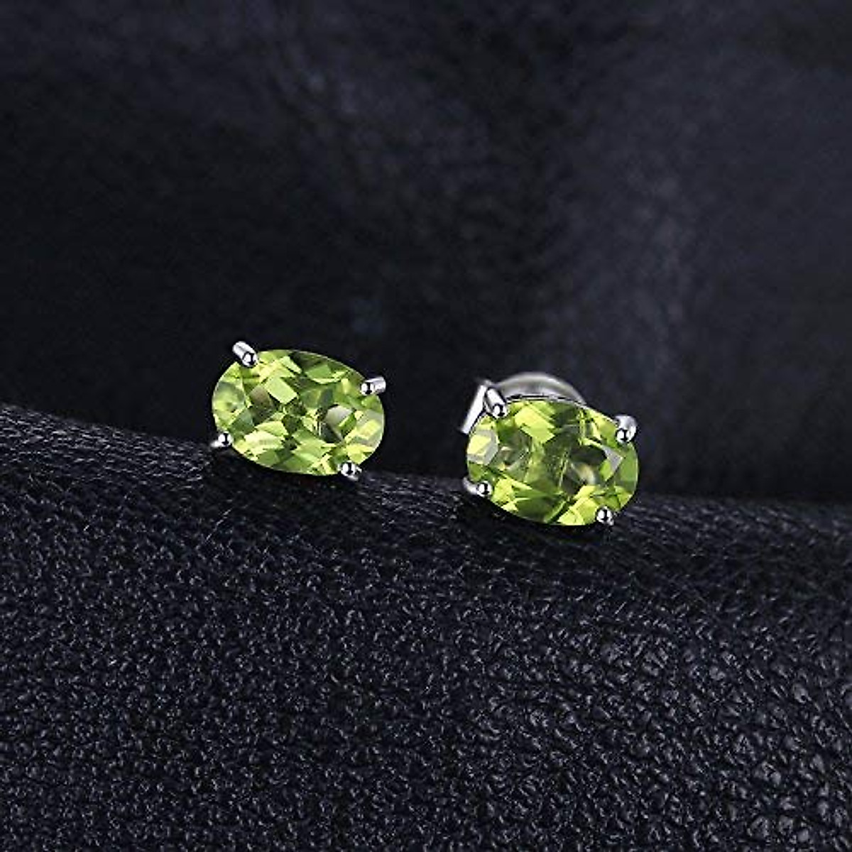 JewelryPalace Natural Garnet Peridot Amethyst Citrine Blue Topaz Birthstone Stud Earrings for Women, 14k Gold Plated 925 Sterling Silver Earrings for Women, Hypoallergenic Earrings for Girls Sets