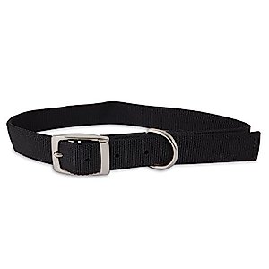 Petmate Aspen PET Products 21370 Nylon Dog Collar, 1 by 24-Inch, Black