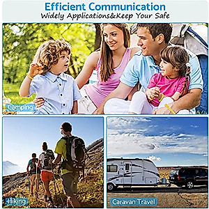 Walkie Talkies,eSynic 4Pcs Professional Rechargeable Walkie Talkies Long Range 2 Way Radio Handheld Radio Walkie Talkies for Adults Supports VOX 16CH with LED Light Original Earpieces for Camping etc