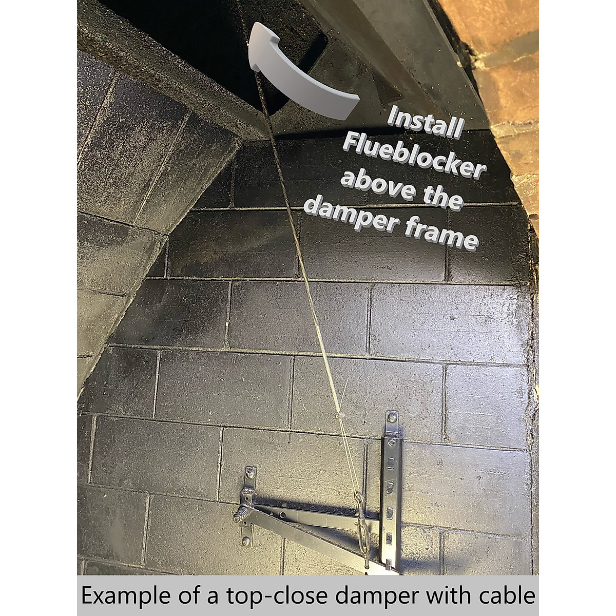 Flueblocker for 8"X32" Chimney Flue – Chimney Sheep Fireplace Draft Stopper Plug Replacement Damper Fireplace Tool – Better Than Inflatable Pillow or Balloon–Save Energy Block Odor & Debris