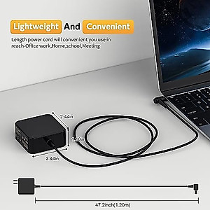 45W Laptop Charger Adapter for Asus UX330 UX330U UX360 UX360C UX305 Q504U Q504UA Q302 Q302L Q302LA Q302U S200E X201E X202E X541NA Notebook Power Supply Cord