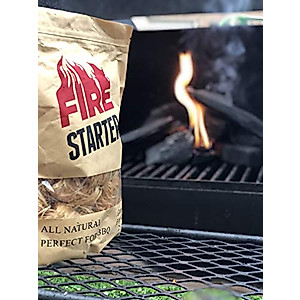 GTS Fire Starter for Charcoal and Firewood, Super Fast Lighting, Perfect for BBQ, Campfire and Fireplace, All Natural, Long 8-10min Burn, Waterproof and Sealed Pack, 25 pcs