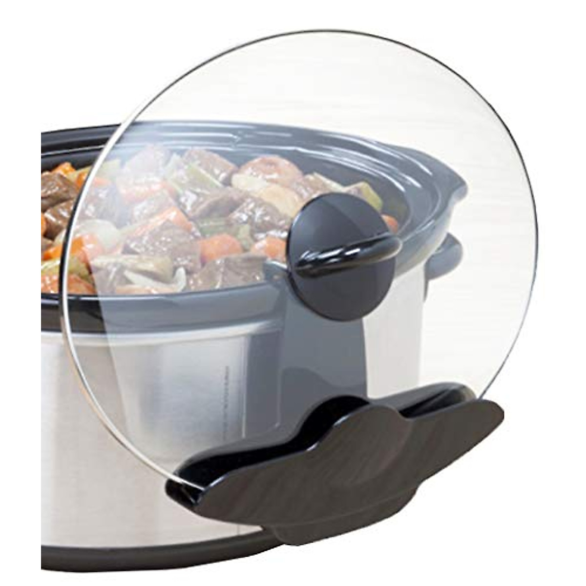 Lid Pocket Slow Cooker Lid Holder | Fits Most Slow Cookers | Hands-Free Design Keeps Countertops Clean | Unique Crock Pot Kitchen Pot Organizer | Works With Most Crocks