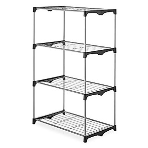 Whitmor 4 Tier Shelf Tower - Closet Storage Organizer
