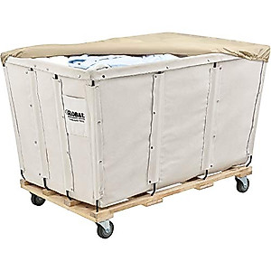 Global Industrial 24 Bushel, Canvas Basket Bulk Truck, Unassembled