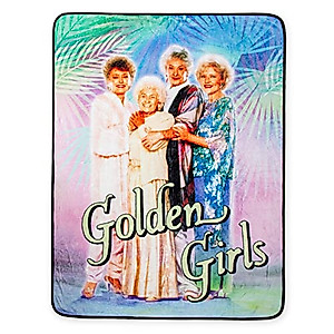 The Golden Girls Raschel Fleece Throw Blanket | Plush Soft Polyester Cover for Sofa and Bed