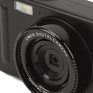 56MP Vlogging Camera, 4K Digital Camera for Photography and Video Pocket Camera with 3.0inch IPS Screen, Dual Screen Camera for Adult Seniors Students Kids Beginner (Black)