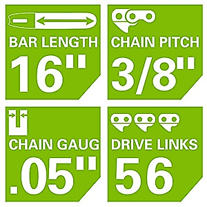 Greenworks 16-Inch Chainsaw Chain 2904402