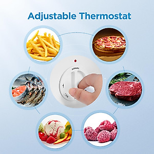 Midea MRU01M3ABB Freezer, 1.1 Cu.ft, Black, 30 Pounds