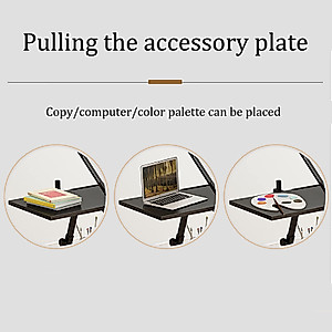 Drawing Table Glass Drafting Table Art Desk with Stool, Height Adjustable Drawing Desk Art Table for Artists, Upgraded Tiltable Tabletop Art Craft Desk Painting Work Station for Reading Writing Drawin