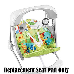 Replacement Seat Pad / Cushion / Cover for Fisher Price Rainforest Friends Take Along Swing (Model CKK59) or Fisher Price Woodland Friends Take Along Swing (Model CBV74)